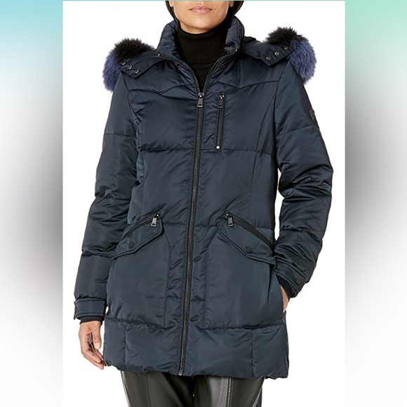 1 Madison | Jackets & Coats | Madison Womens Warm Winter Coat With Fox ...